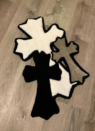 Chrome Hearts-Inspired Custom Tufted Rug – Any color, Any Size