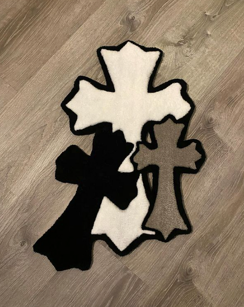 Chrome Hearts-Inspired Custom Tufted Rug – Any color, Any Size
