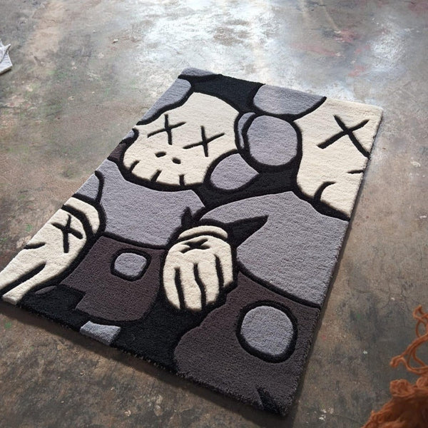 Rectangular KAWS-Inspired Tufted Rug – Any Size, Any Shape Carpet